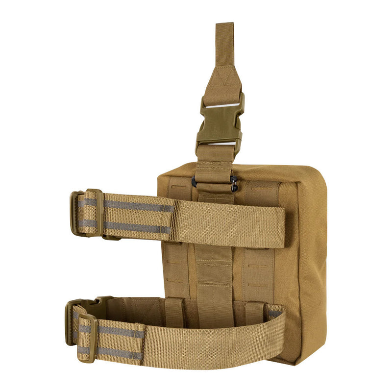 Tactical Gas Mask Drop Leg Pouch Rig