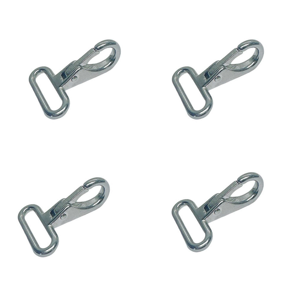 4Pc Marine Stainless Steel T316 1" Webbing Snap Hook 150 Lbs WLL Riggi