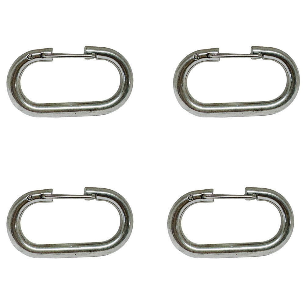 4 Pcs Marine Stainless Steel T316 3/16" Bit Snap Rigging Lift Link Cli