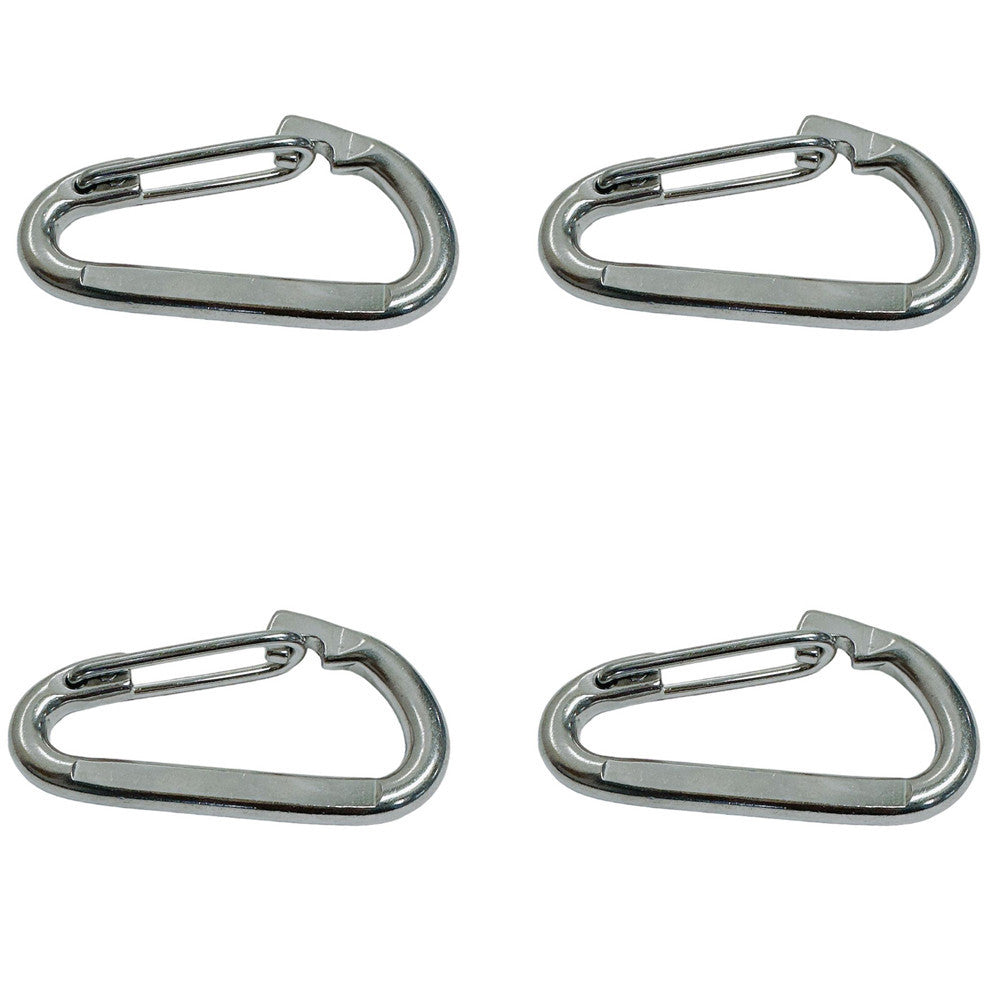 4 Pcs Marine Stainless Steel T316 5/16" Spring Clip 350 Lb WLL Rigging