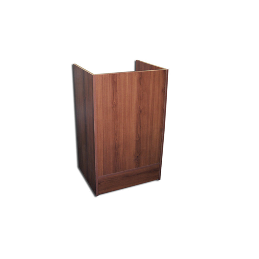 Cherry Cash Wrap Checkout Stand with Storage Shelf and Drawer 24"L x 1