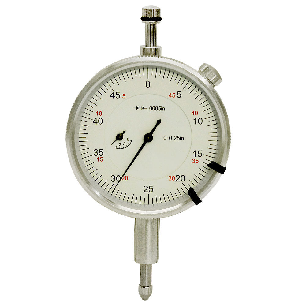 0.0005'' Graduation 0.25'' High Precision dial Indicator AGD 2 Lug Bac