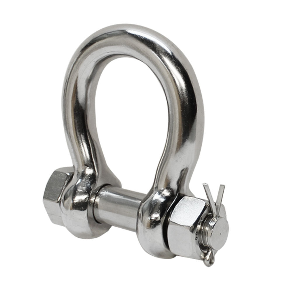 1/2" Stainless Steel Bolt Pin Anchor Shackle Marine With Oversized Pin
