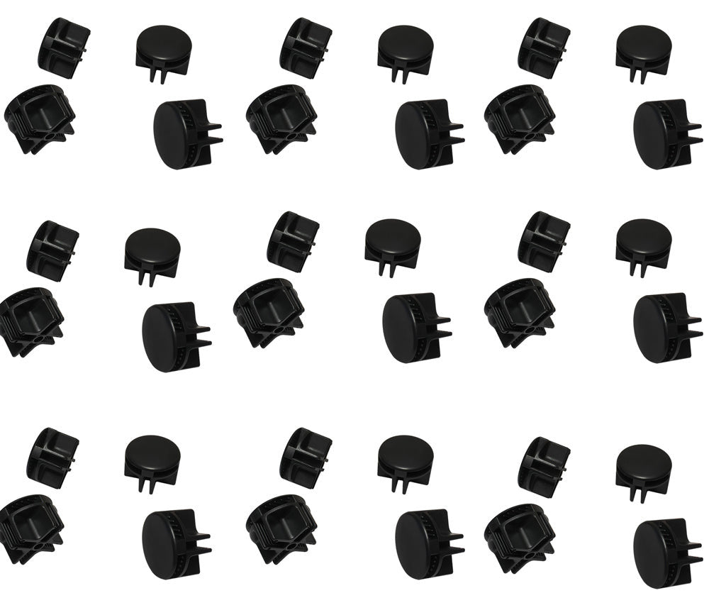 100 Pc BLACK Plastic Wire Grid Connectors Snap Mesh Organizer Mini Bin