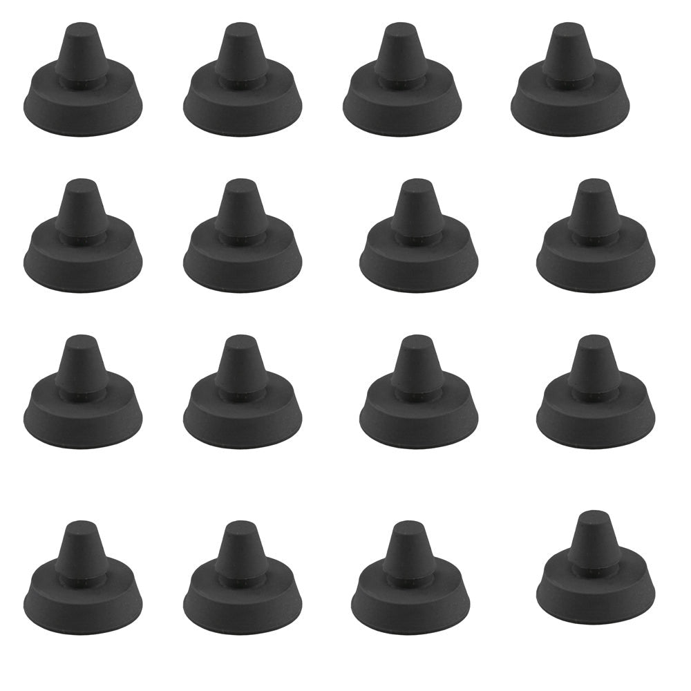 100 Pc Shelf Rest Bracket Rubber Bumpers Cushion Glass Shelves Retail