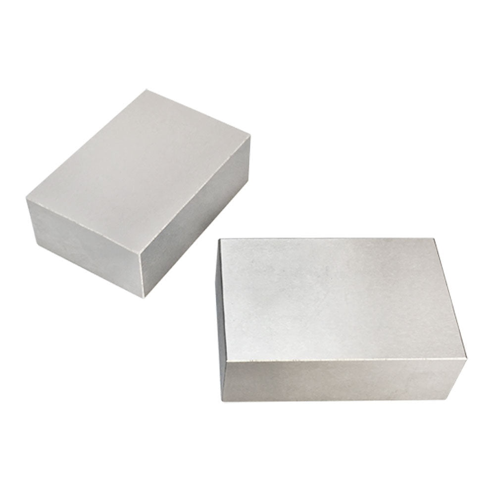 2 PC 1 2 3 Metal Blocks NO Holes Milling Drilling Machining Precision