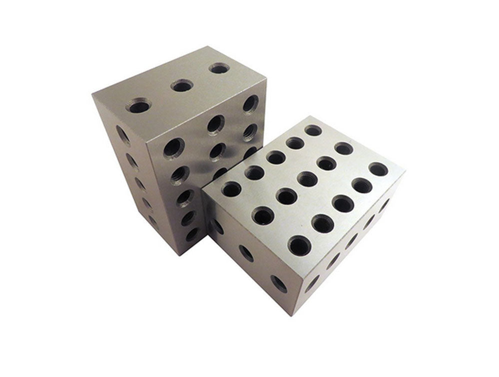 2 PC 2 3 4 Metal Blocks 23 Holes Milling Drilling Machining Precision
