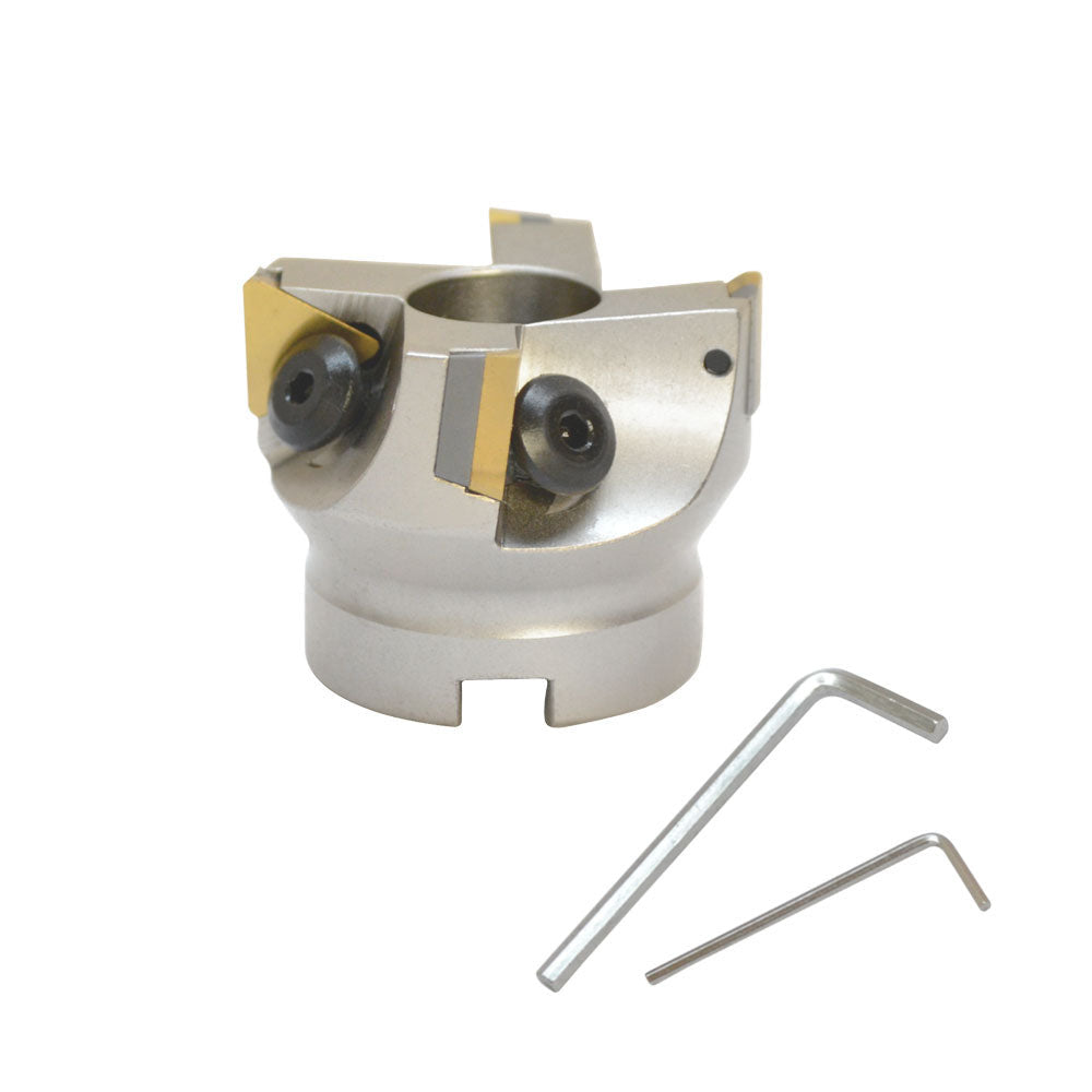 2'' x 3/4'' 90 Degree Indexable Face Mill Cutter Carbide Shims Use TPG