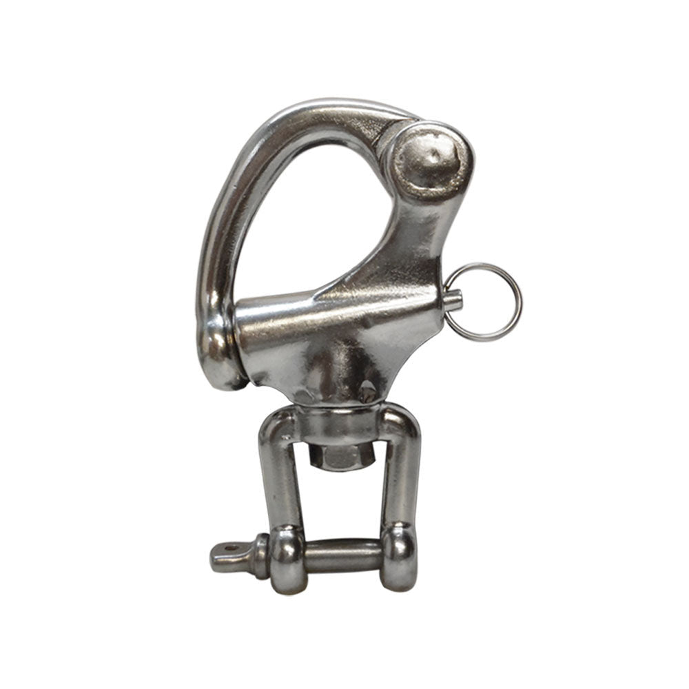 3-1/2" SWIVEL JAW Snap Shackle SS316 Stainless Steel Shackle Forged An
