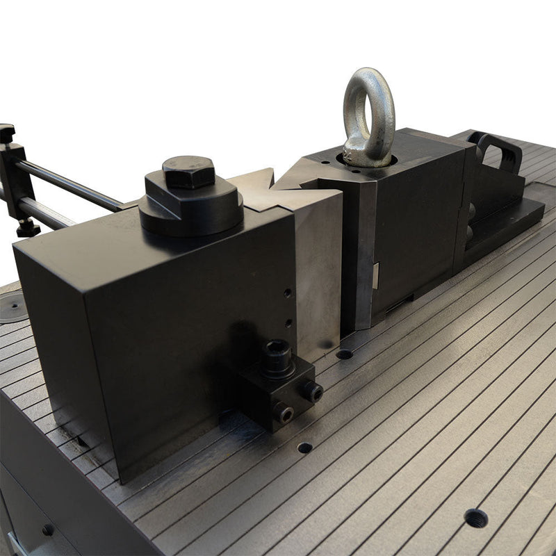 40 Ton Hydraulic Horizontal Bender Flat Steel 6-5-16 x 1-2 Vee Bending