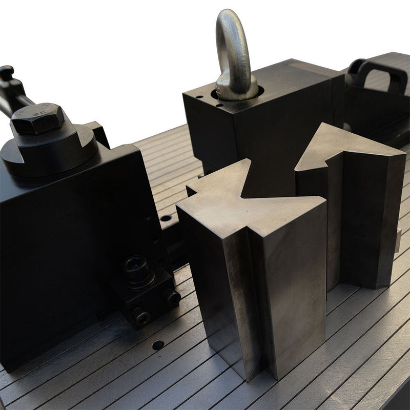 40 Ton Hydraulic Horizontal Bender Flat Steel 6-5-16 x 1-2 Vee Bending