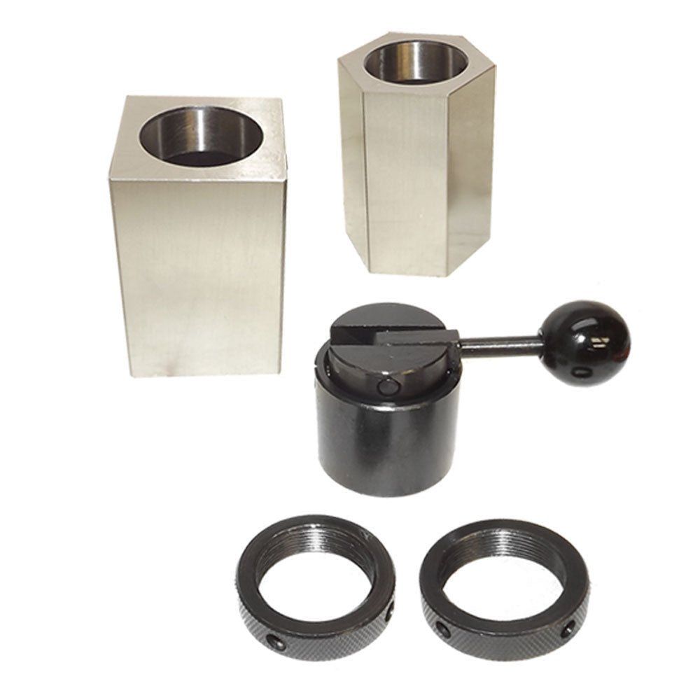 5 Pc 5C Hex Square Closer Rings Collet Block Chuck Milling Lathe Surfa