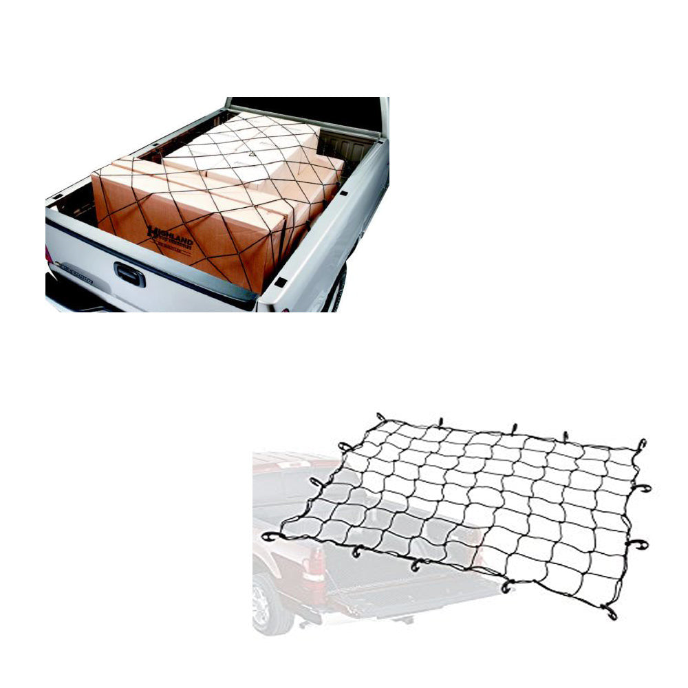72" x 96" Elastic Bungee Cargo Net Trailer Truck Pickups Netting w-Hoo