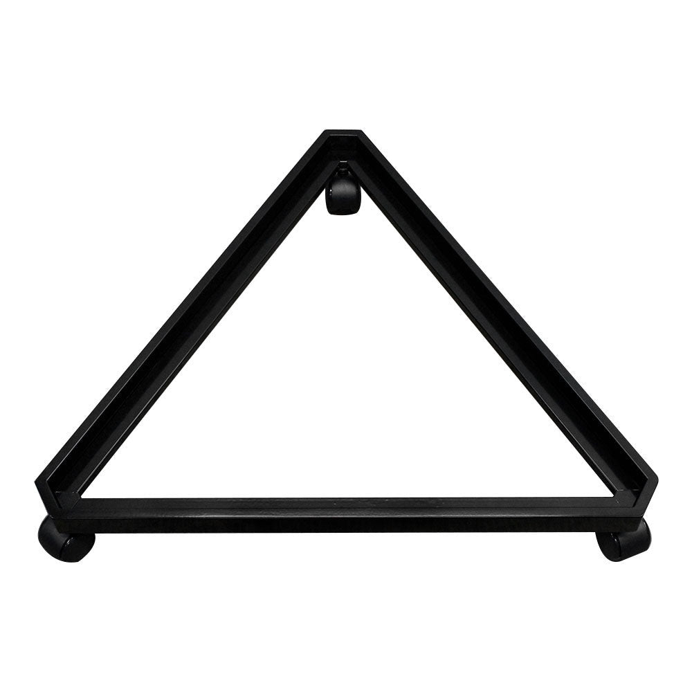 BLACK 3 Way Triangle Rolling Base Display Gridwall Grid Panel Casters