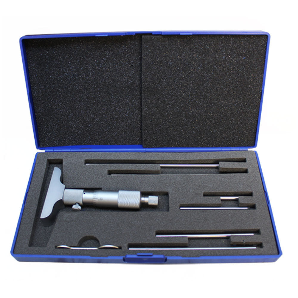 Depth Micrometer Set Hardened Toolmaker Range 0-6'' GRAD .001'' Measur