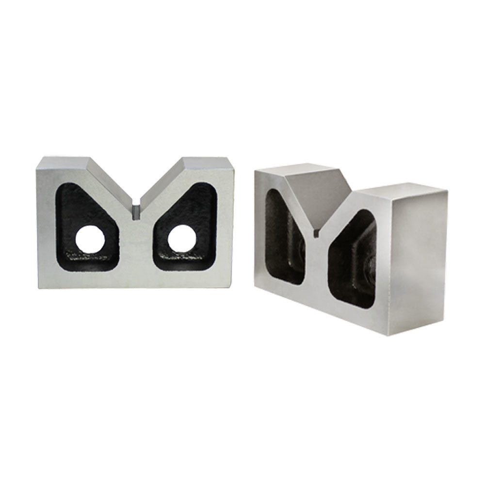PAIR 3'' x 1-5/16'' x 2-3/8'' Cast Iron V-Blocks V-Block Ground 90 Deg