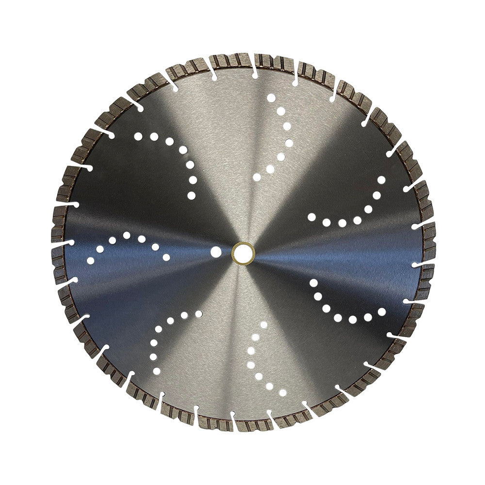16'' x .125'' x 1''-20mm Aggressive Turbo Notched Diamond Blade Wet Dr