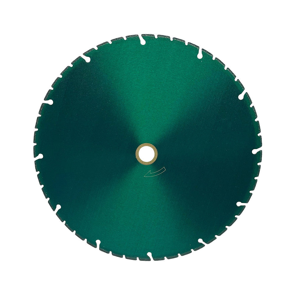 9'' x .060'' x 7/8''-5/8'' Metal Cutting Blade Metallic Green Dry Use