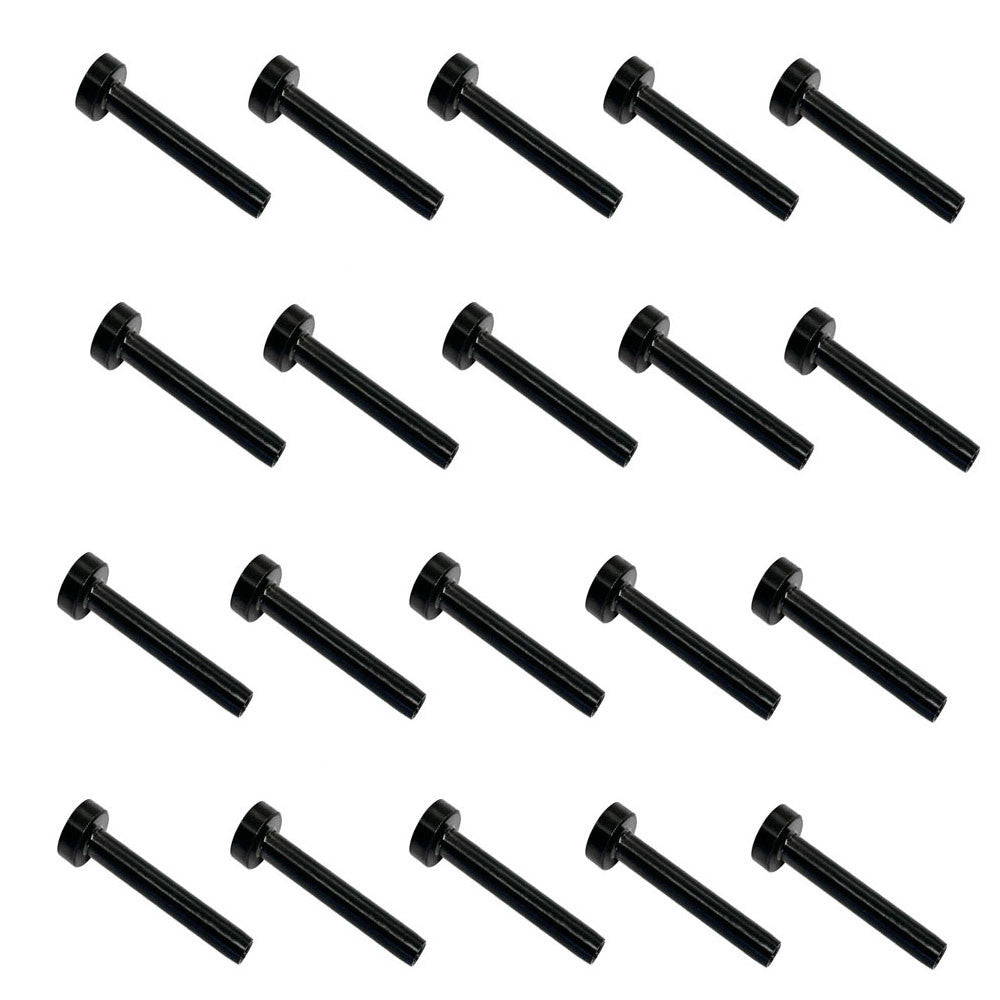20 Pc T316 Black Oxide Stainless Steel Cable Railing Dome Swage For 1/