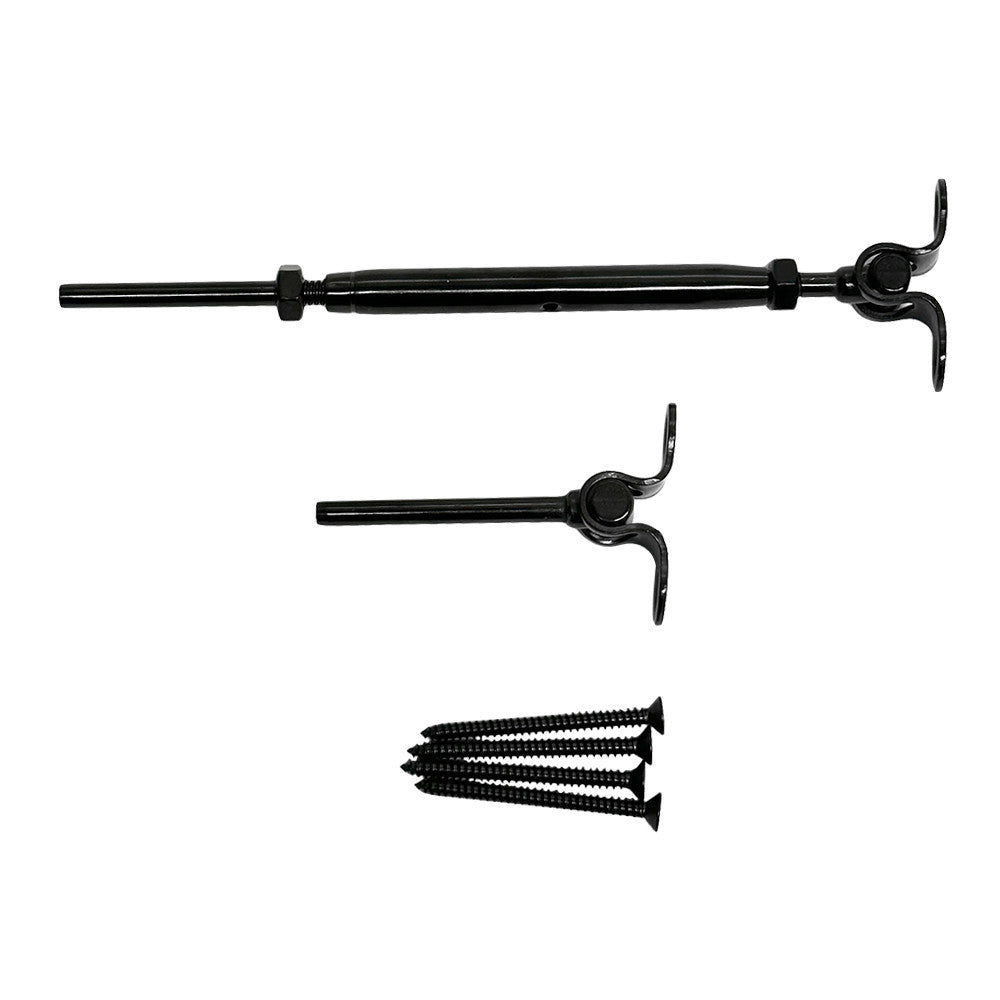 10 Sets T316 SS Black Oxide Deck Toggle Tensioner Turnbuckle Hardware