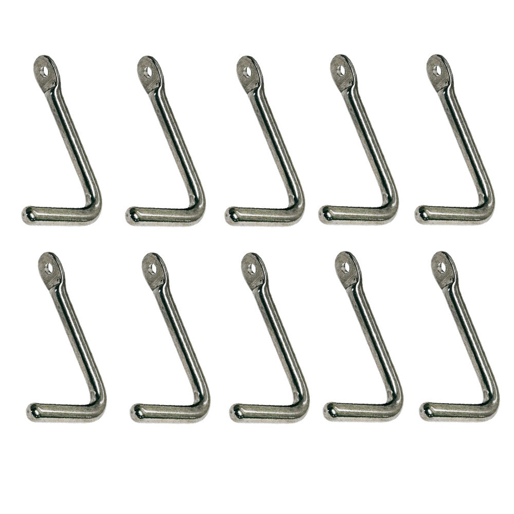 10 Pc Marine Boat Stainless Steel T316 3/8" Tack Hook Rigging Lifting