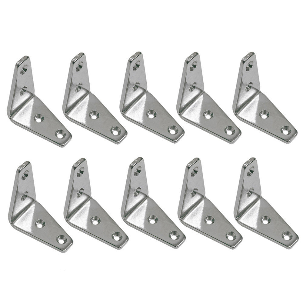 10 Pcs Marine Boat Stainless Steel T316 3" Angle Plate Rigging Lifting