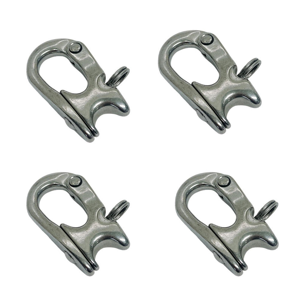 4 Pc Marine Boat Stainless Steel 2" Rope Sheet Snap Shackle Rope 1,000