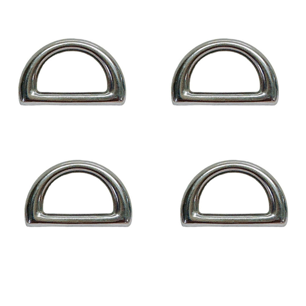 4 Pc Marine Boat Stainless Steel 3/16" D Ring Wire Rope D-Ring 1,200 L