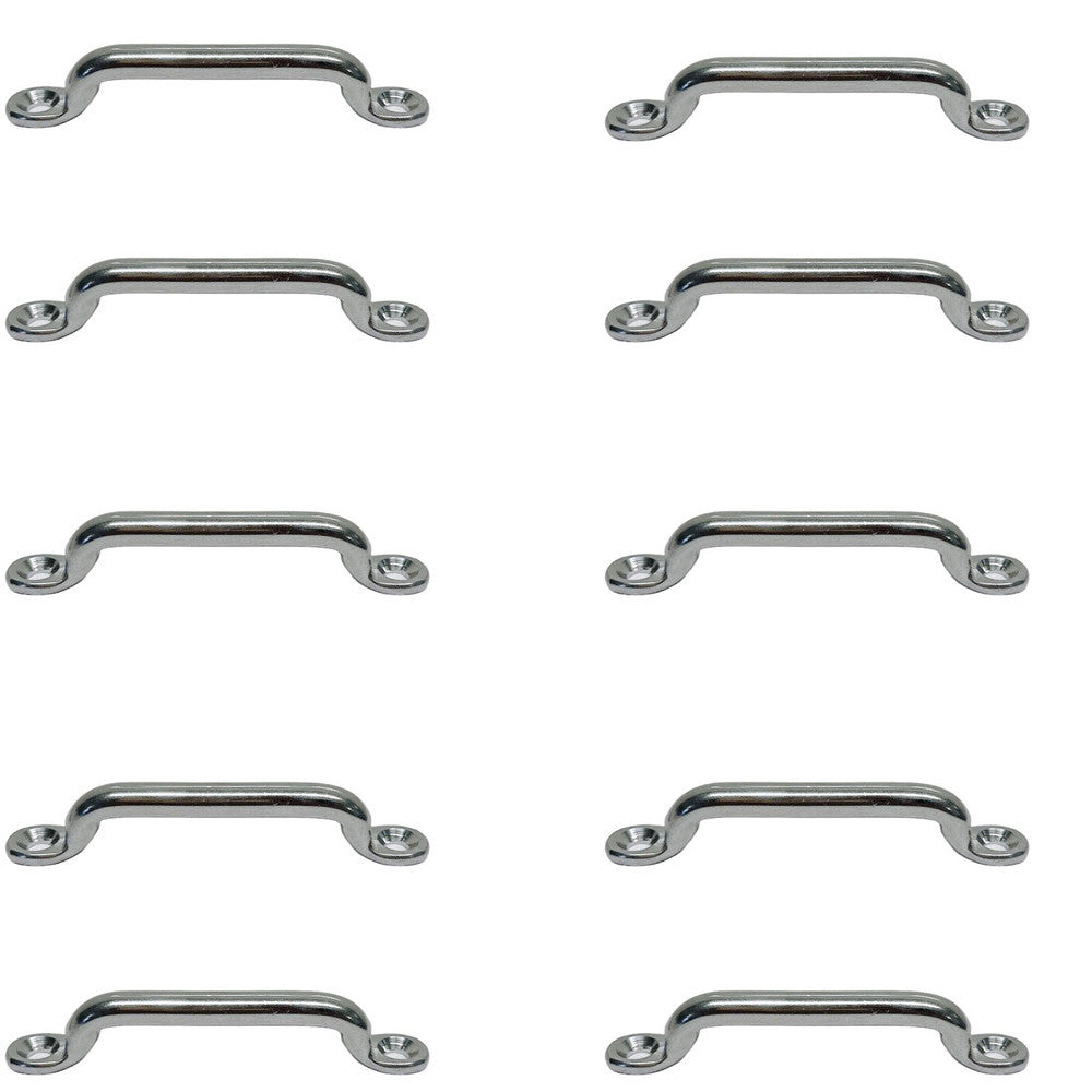 10 Pc Marine Stainless Steel T304 5/16" Long Pad Eye Rigging Wire Cabl