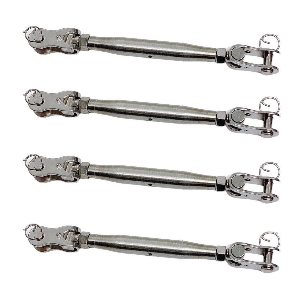 4 Pc Marine Stainless Steel 3/16" Toggle & toggle Pipe Turnbuckle 320