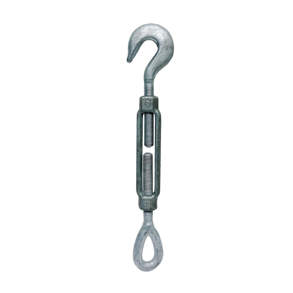 3/4" x 6" Hook Eye Galvanized Turnbuckle Pulley Drop Forged 3,000 Lbs