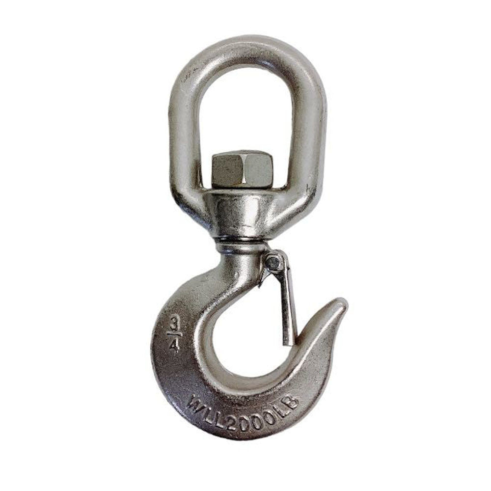 Marine Boat Stainless Steel T316 3/4" Drop Forged Swivel Eye Hook 2,00