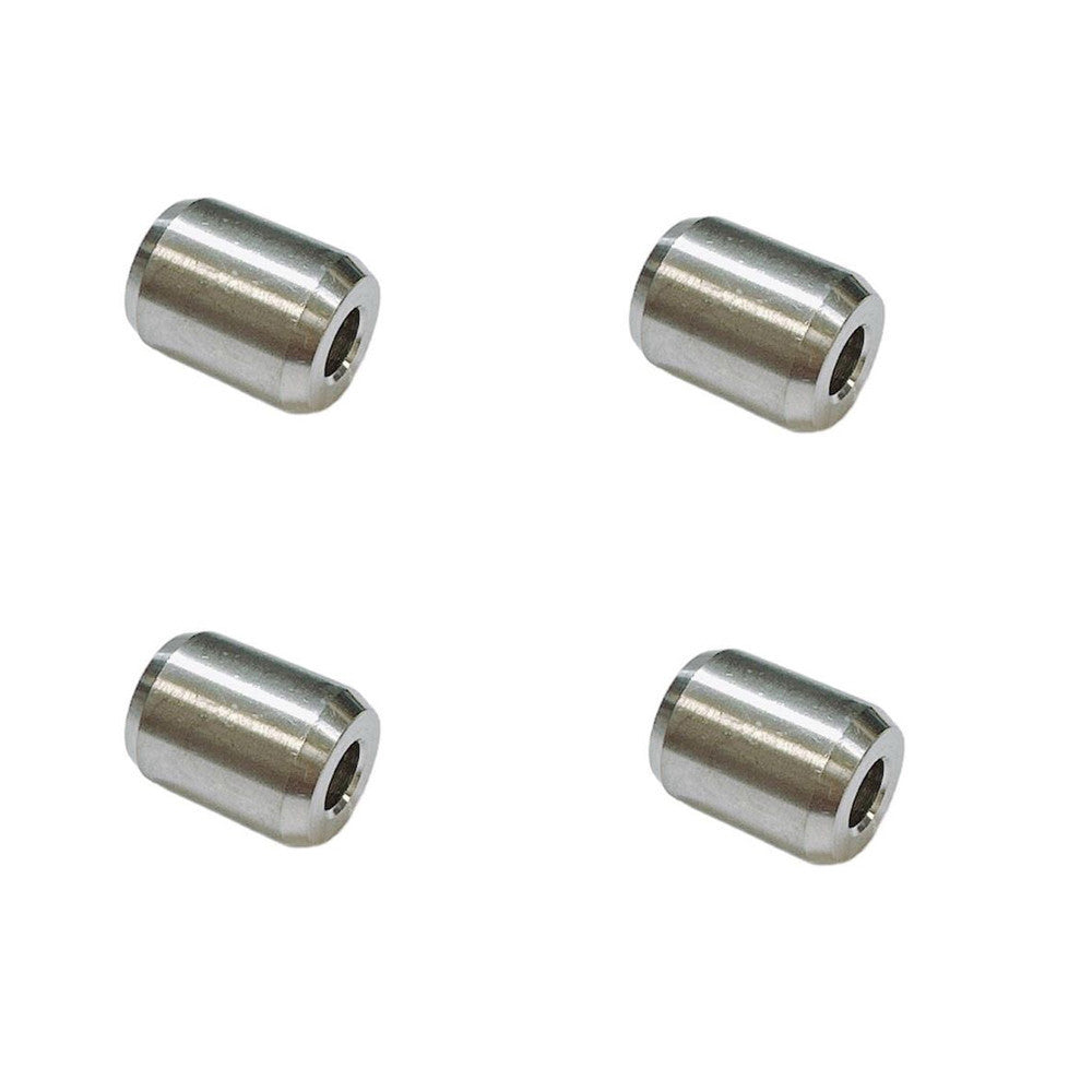 4 Pcs Marine Stainless Steel T316 1/4" Button Stop Wire Rope Cable But